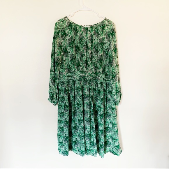 Boden | Dresses | Boden Green Floral Dress | Poshmark